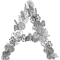 Garden Alphabet Coloring Book